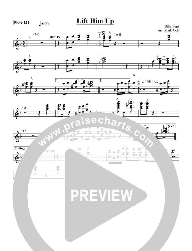 Lift Him Up Orchestration (Ron Kenoly) - PraiseCharts