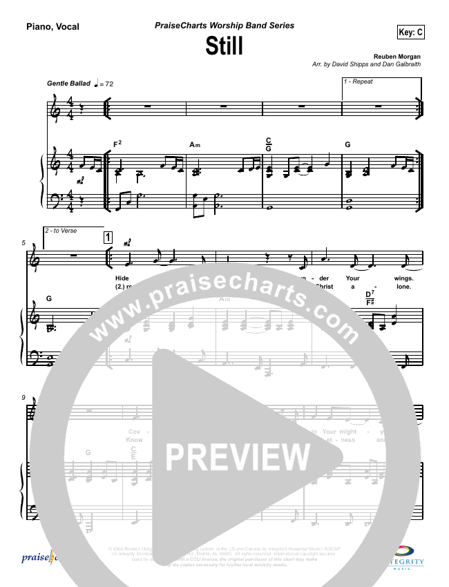 Still Sheet Music PDF (Hillsong Worship) - PraiseCharts
