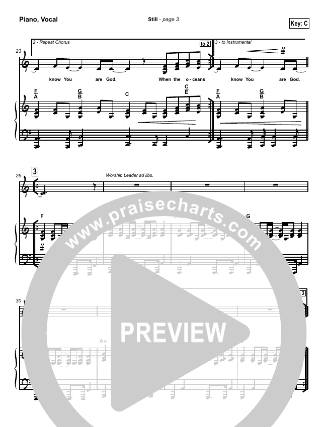 Still Sheet Music PDF (Hillsong Worship) - PraiseCharts