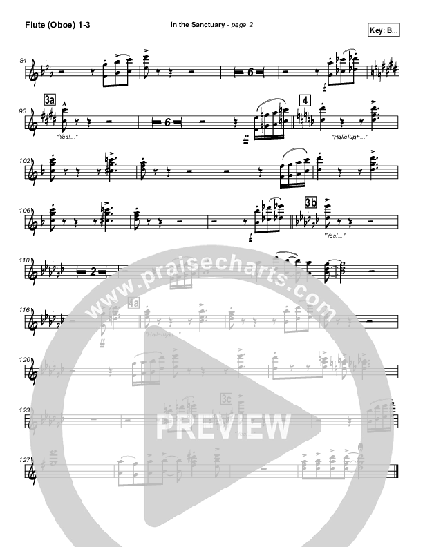 In The Sanctuary Flute/Oboe Sheet Music PDF (Kurt Carr) - PraiseCharts