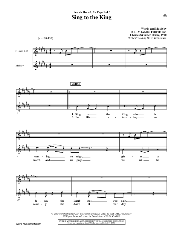 French Horn Sheet Music