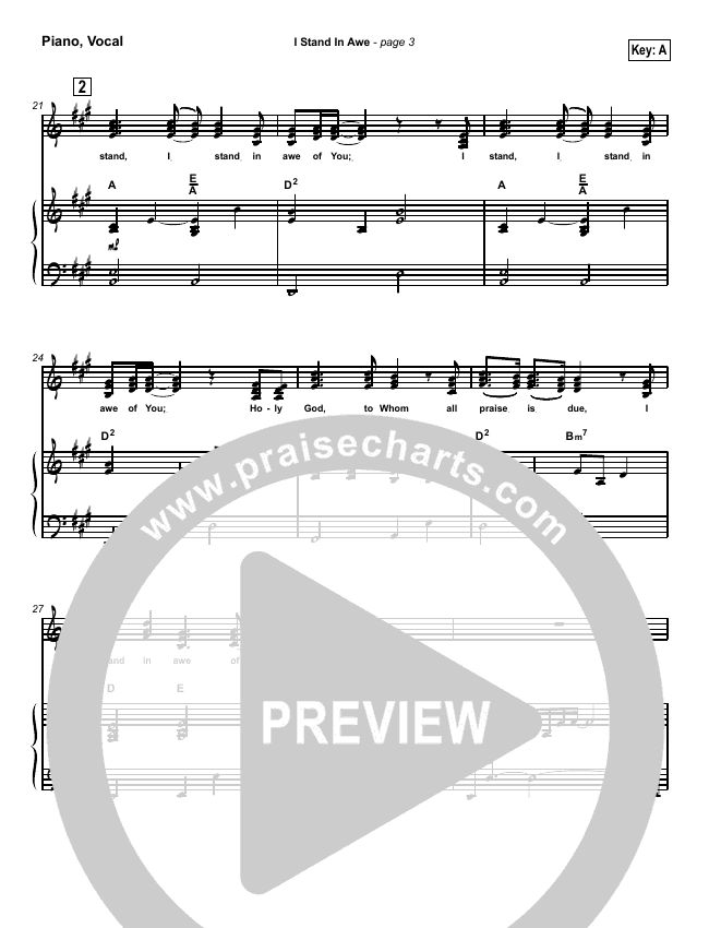 I Stand In Awe Sheet Music (New Life Worship) - PraiseCharts