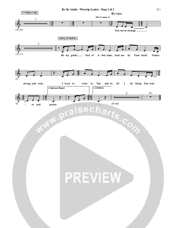 Be My Guide (Brian Doerksen) - PraiseCharts