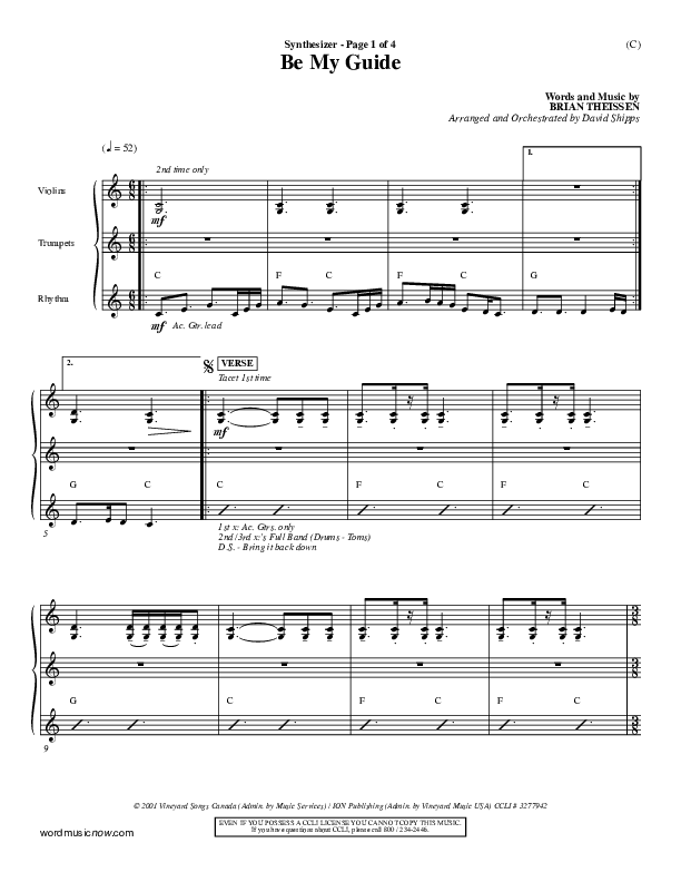 Be My Guide (Brian Doerksen) - PraiseCharts