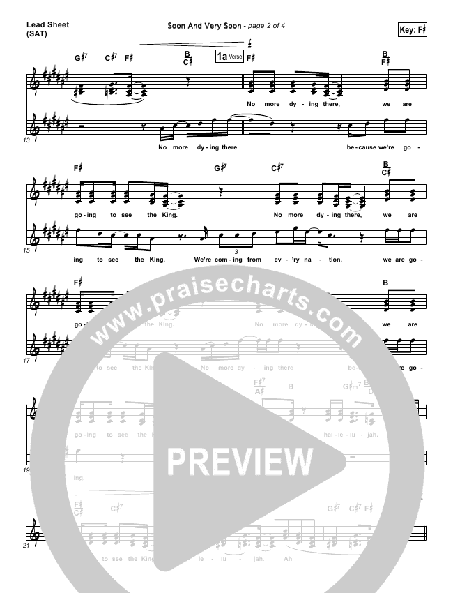 Soon And Very Soon Sheet Music (Andrae Crouch) - PraiseCharts