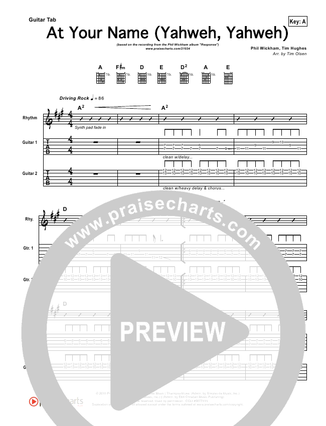 At Your Name undefined (Phil Wickham) - PraiseCharts