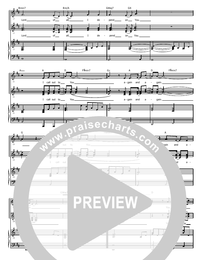 Faithful One Sheet Music PDF (Brian Doerksen) - PraiseCharts