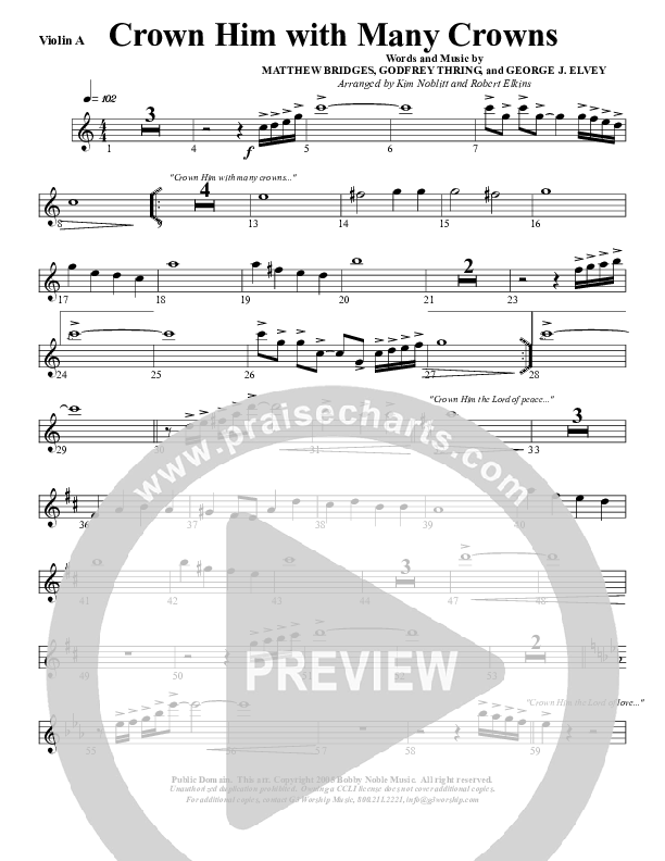 Crown Him With Many Crowns (G3 Worship) - PraiseCharts