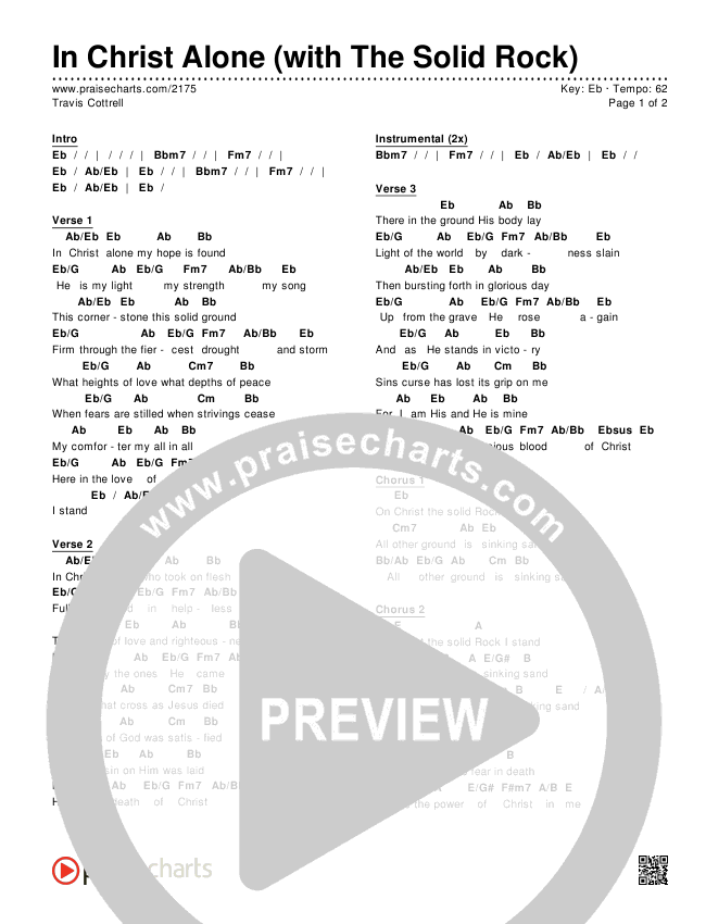 In Christ Alone Chord Chart Printable AYou Are God Alone Chart Final