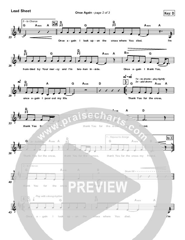 Once Again (Matt Redman) - PraiseCharts