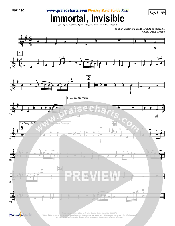 Immortal Invisible (Traditional Hymn / PraiseCharts) - PraiseCharts