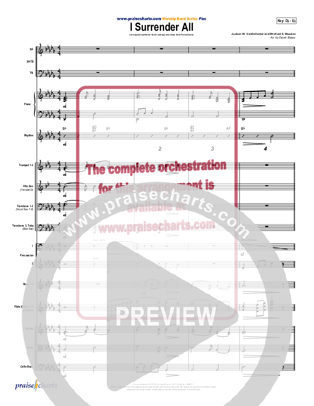 I Surrender All (Traditional Hymn / PraiseCharts) - PraiseCharts
