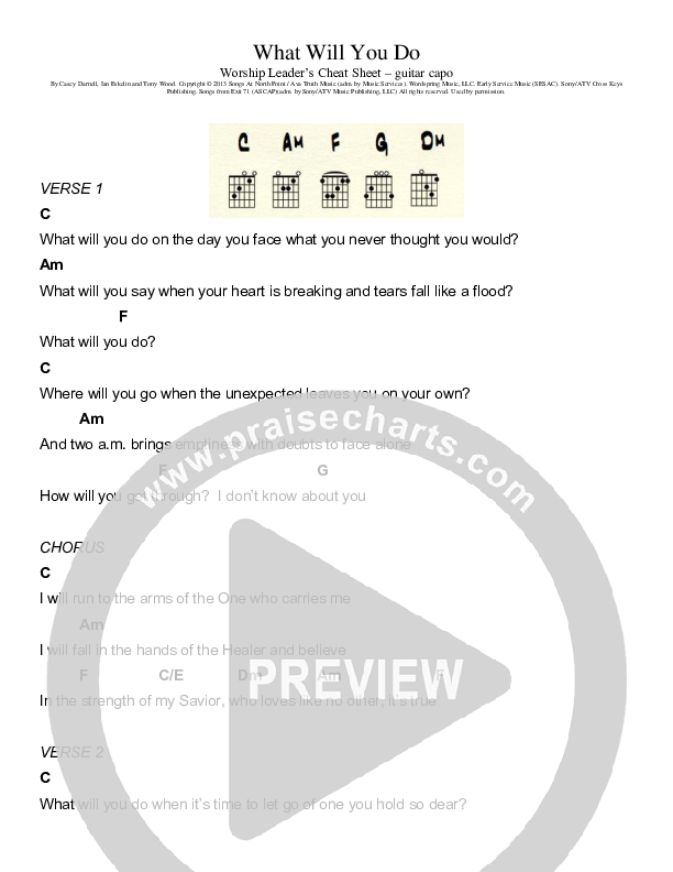 Tears Dont Fall Guitar Chords