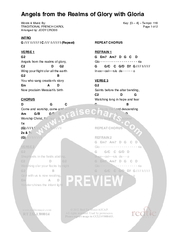 Gloria Guitar Chords