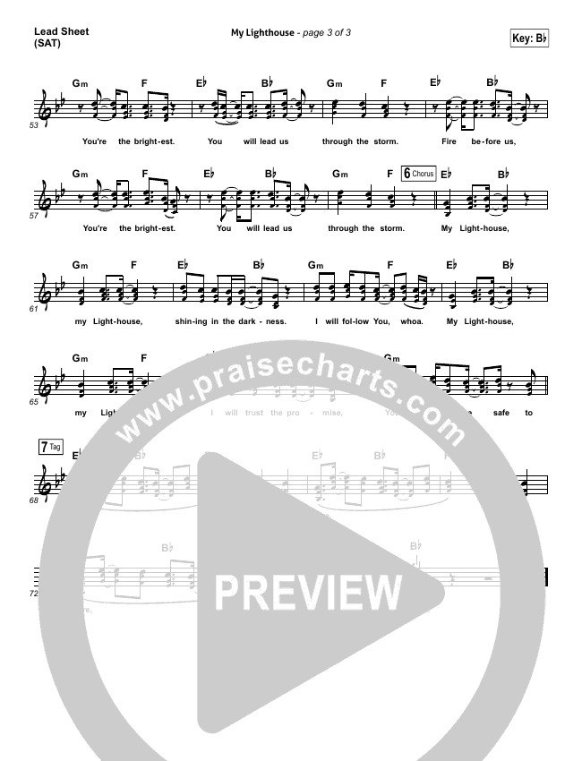 My Lighthouse Sheet Music PDF (Rend Collective) - PraiseCharts