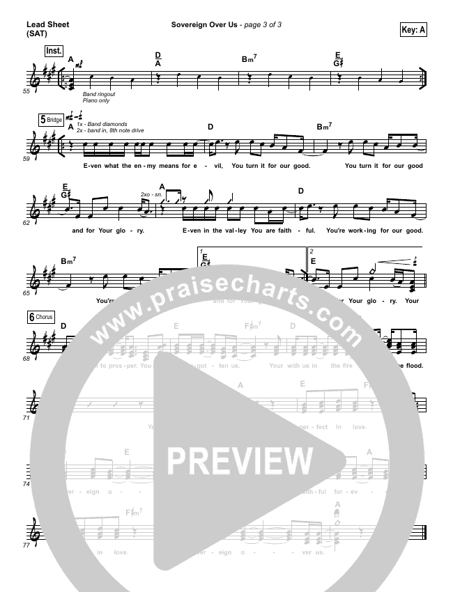 Sovereign Over Us Sheet Music PDF (Michael W. Smith) - PraiseCharts