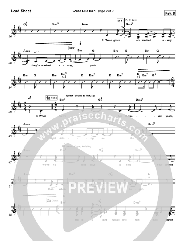 Grace Like Rain Sheet Music PDF (Todd Agnew) - PraiseCharts