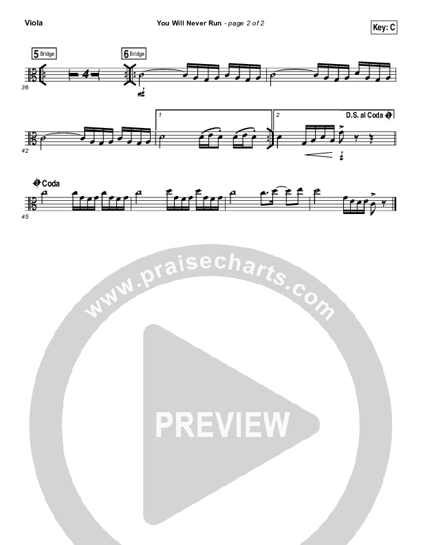 You Will Never Run Viola Sheet Music Pdf Rend Collective Praisecharts