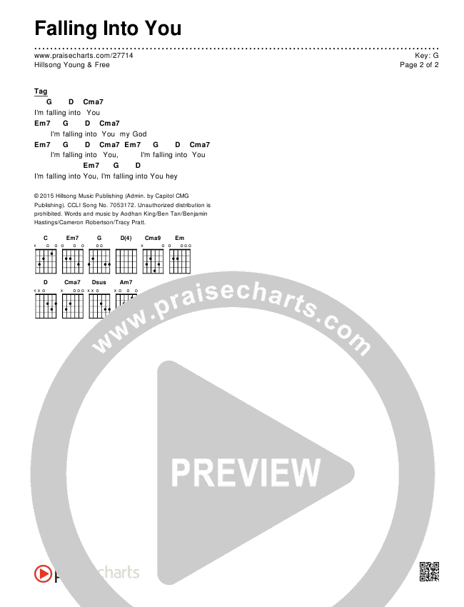 Guitar Chords Free Falling
