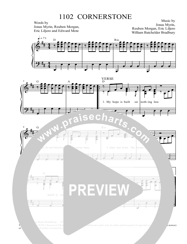 Cornerstone Sheet Music PDF (Dennis Prince / Nolene Prince) - PraiseCharts