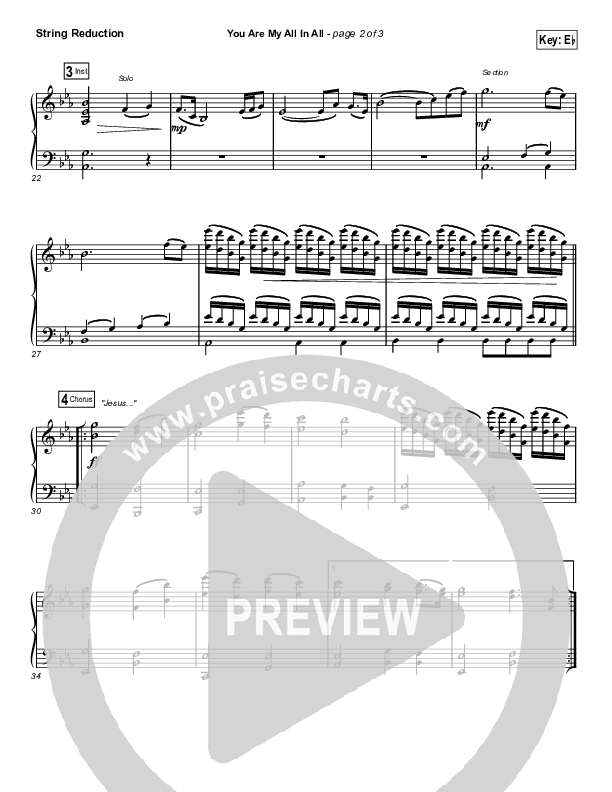 You Are My All In All String Reduction Sheet Music PDF (Tommee Profitt ...