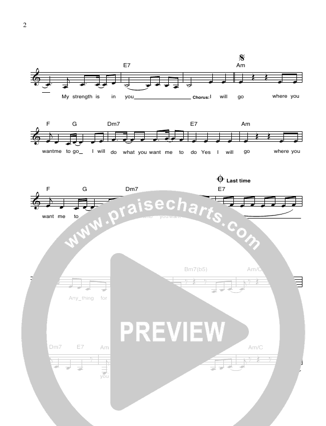 I Will Go Sheet Music PDF (Hillsong London / Hillsong Worship ...