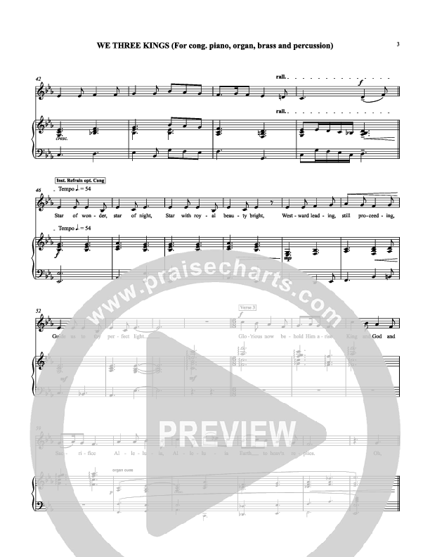We Three Kings Sheet Music PDF (Chris Hansen) - PraiseCharts