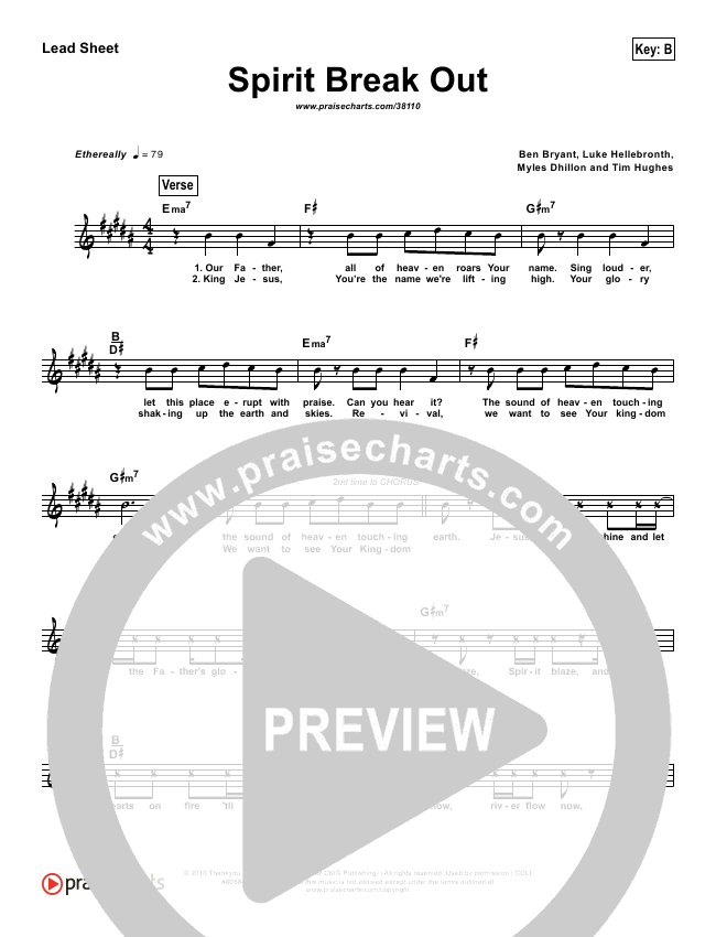 Spirit Break Out (Simplified) Sheet Music PDF () - PraiseCharts