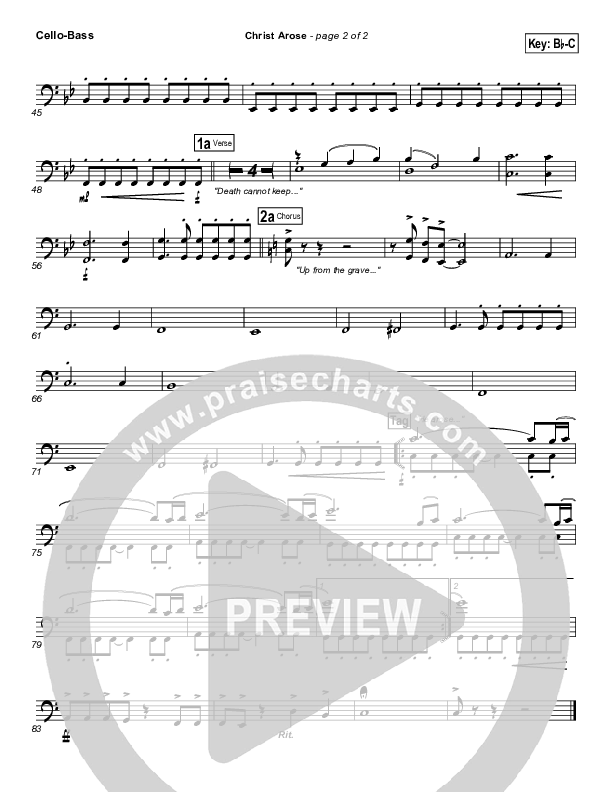 Christ Arose (He Is Lord Of Heaven) (PraiseCharts Band / Arr. Daniel Galbraith) - PraiseCharts