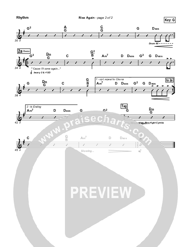 Rise Again Sheet Music PDF (Dallas Holm) - PraiseCharts