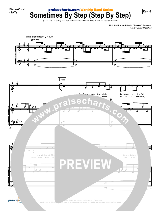 Sometimes By Step Sheet Music PDF (Rich Mullins) - PraiseCharts