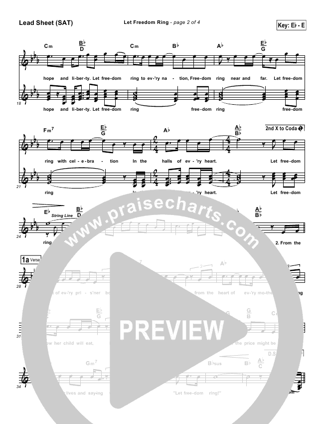 Let Freedom Ring Sheet Music (Dennis Jernigan) - PraiseCharts