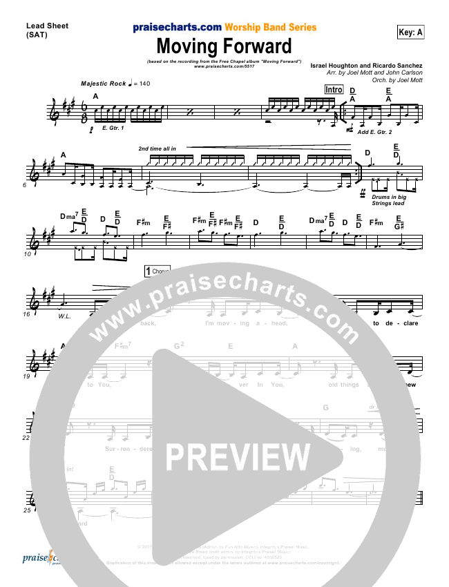 Moving Forward Sheet Music PDF (Ricardo Sanchez / Free Chapel ...