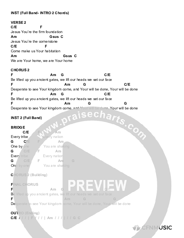 Every Tribe Every Nation Chords PDF (Christ For The Nations / Phil King) - PraiseCharts