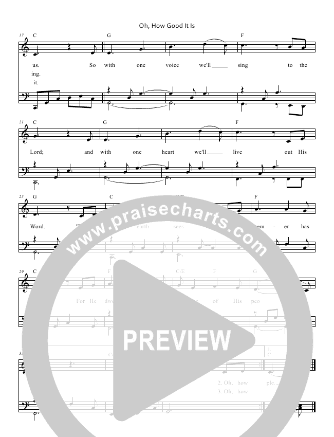 Oh How Good It Is Sheet Music (Keith & Kristyn Getty) - PraiseCharts