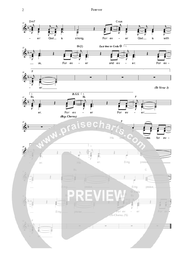 Forever Sheet Music PDF (Dennis Prince / Nolene Prince) - PraiseCharts