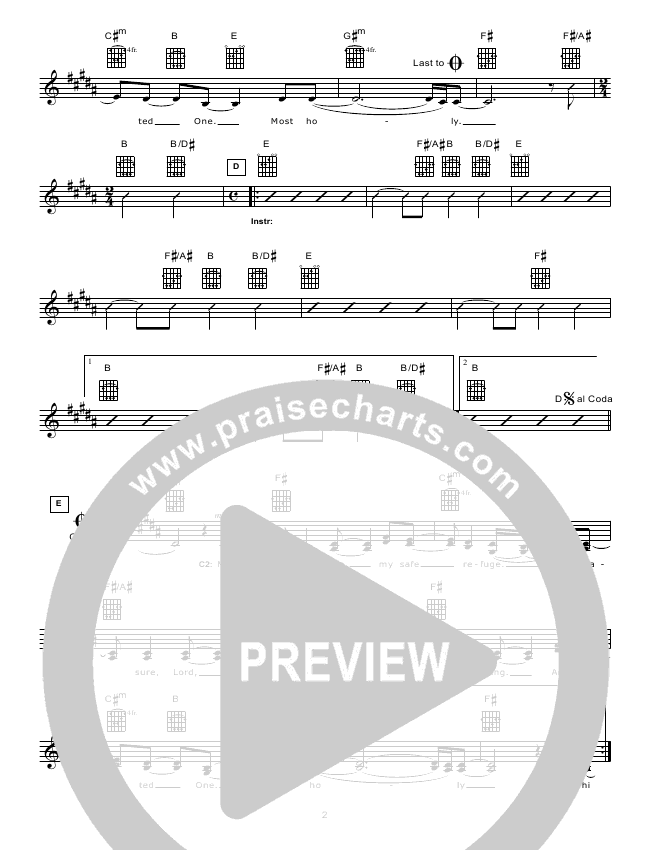I Will Exalt You Sheet Music PDF (Hillsong Worship) - PraiseCharts