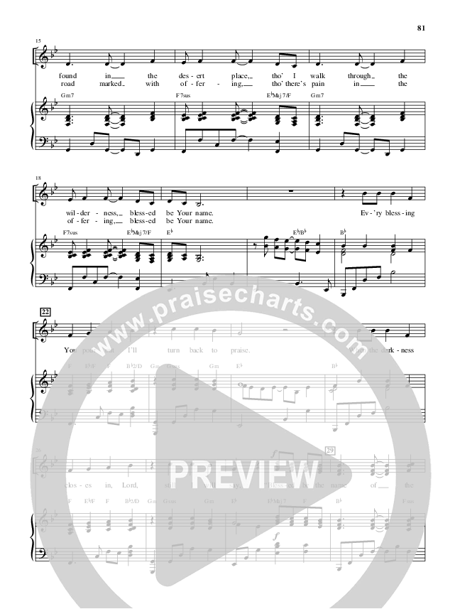 Blessed Be Your Name (Choral Anthem SATB) Sheet Music PDF (Alfred Sacred) - PraiseCharts