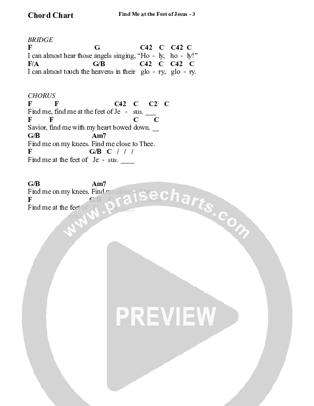 Find Me At The Feet Of Jesus (Choral) Chords PDF (Christy Nockels ...