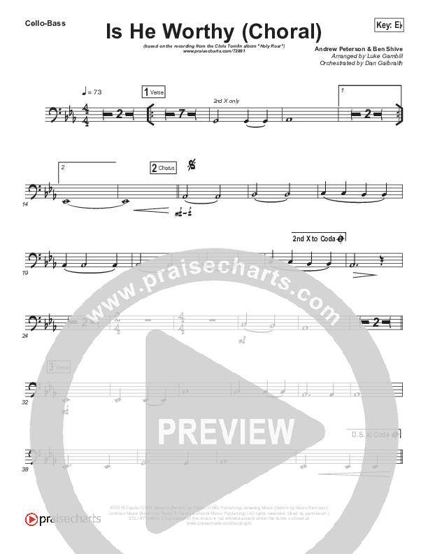 Is He Worthy (Choral Anthem SATB) (Chris Tomlin / Arr. Luke Gambill ...