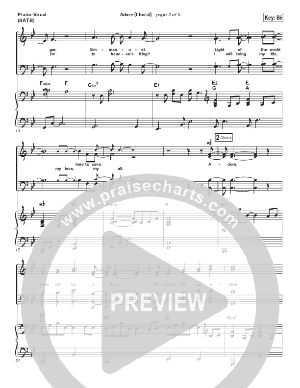 Adore (Choral Anthem SATB) Sheet Music PDF (Chris Tomlin / Arr. Luke ...