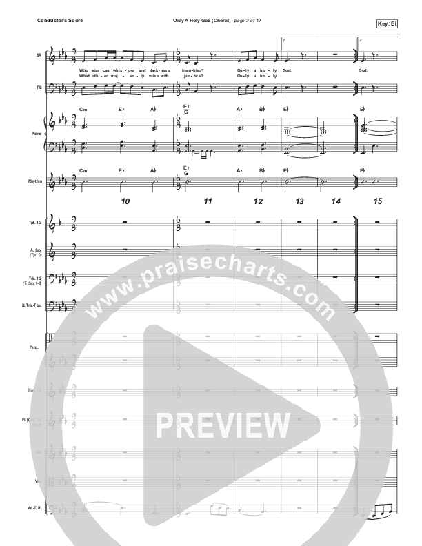 Only A Holy God (Choral Anthem SATB) (CityAlight / Arr. Luke Gambill ...