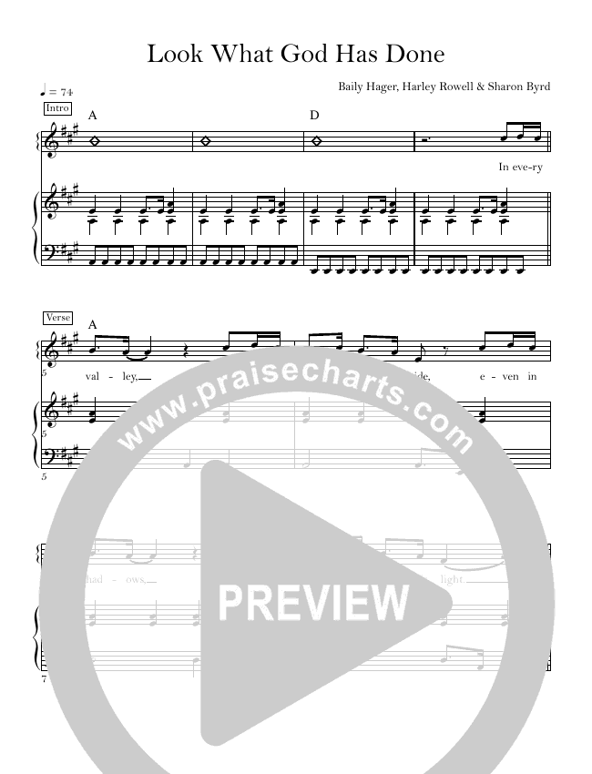 Look What God Has Done Sheet Music PDF (Corey Voss/Madison Street ...