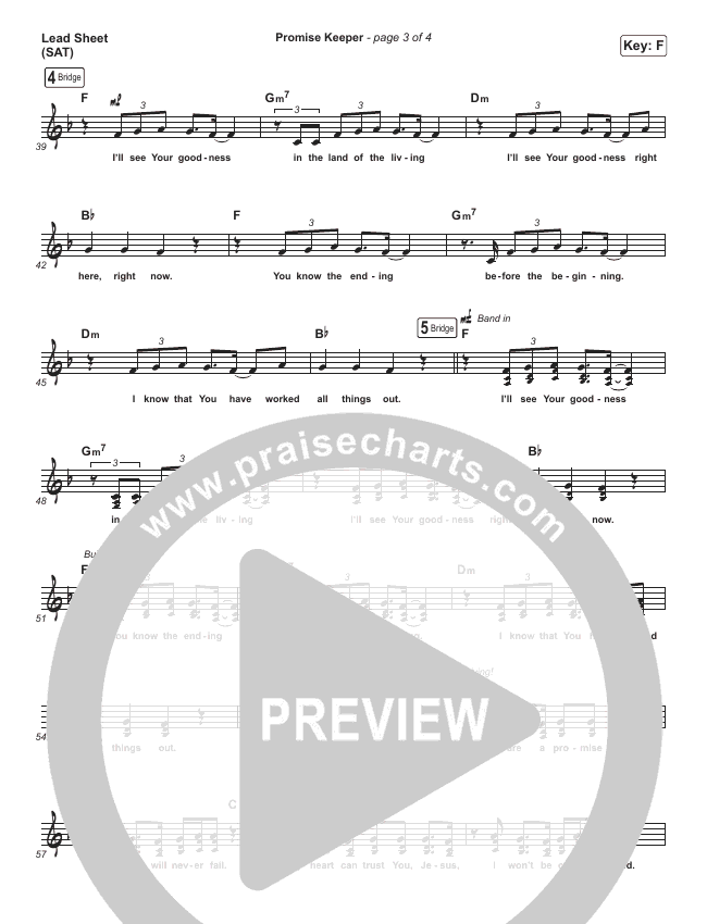 Promise Keeper Sheet Music (Hope Darst) - PraiseCharts
