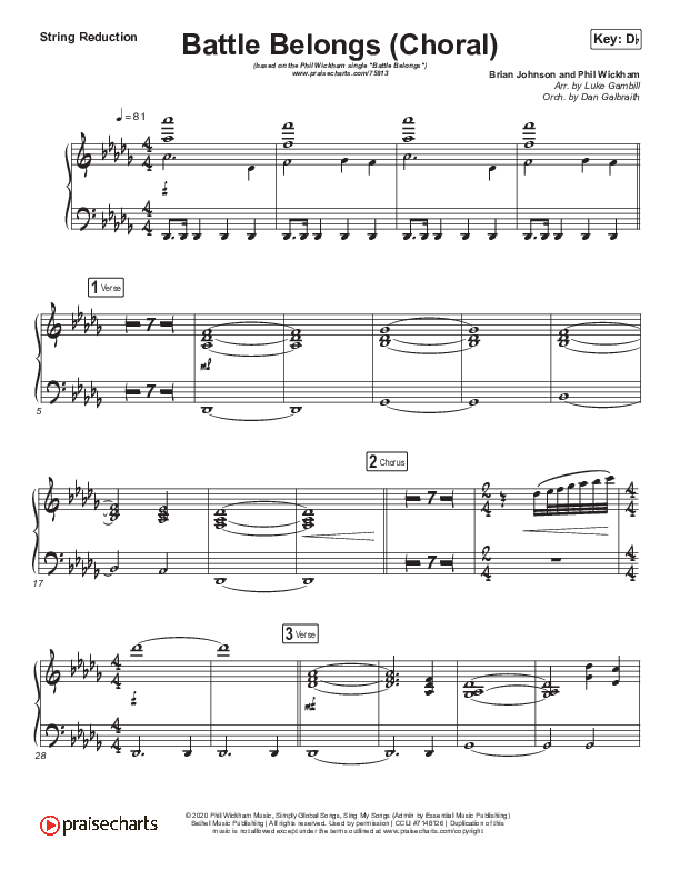 Battle Belongs (Choral Anthem SATB) (Phil Wickham / Arr. Luke Gambill ...