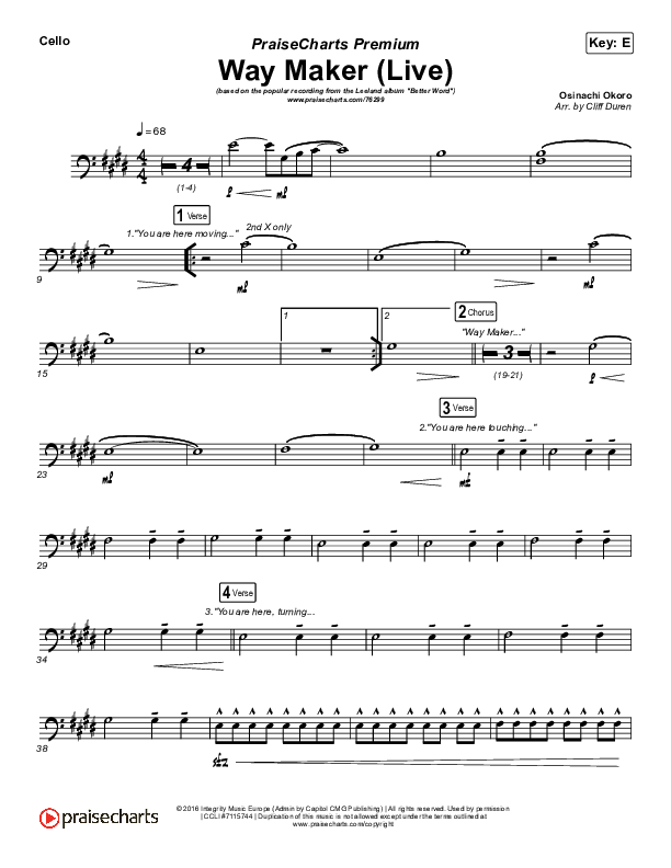 Way Maker Sheet Music _ Way Maker Sheet Music for Violin – SIKY