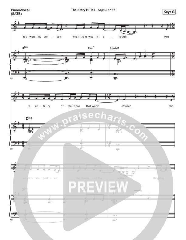 The Story I'll Tell Sheet Music PDF (Maverick City Music / Naomi Raine ...
