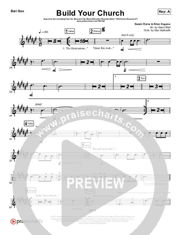 Build Your Church Bari Sax Sheet Music Pdf Maverick City Music