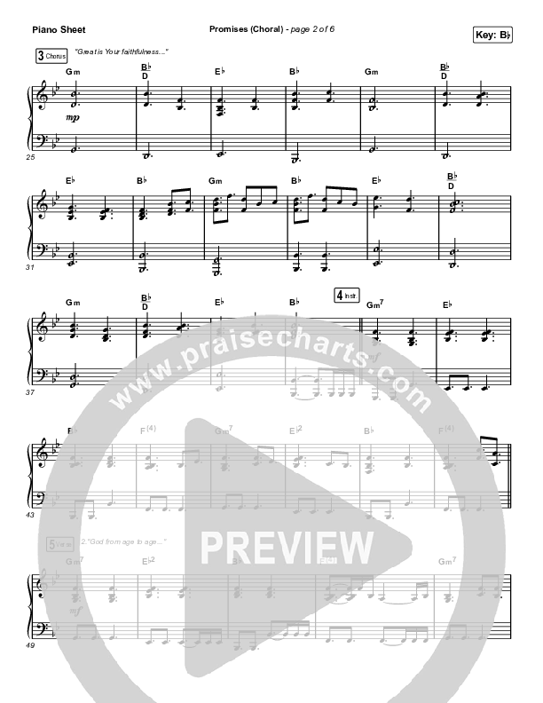 Promises (Choral Anthem SATB) (Maverick City Music / Arr. Erik Foster ...