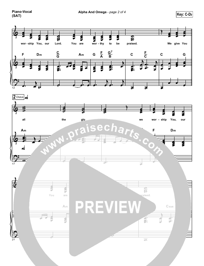 Alpha And Omega Sheet Music PDF (Israel Houghton) - PraiseCharts